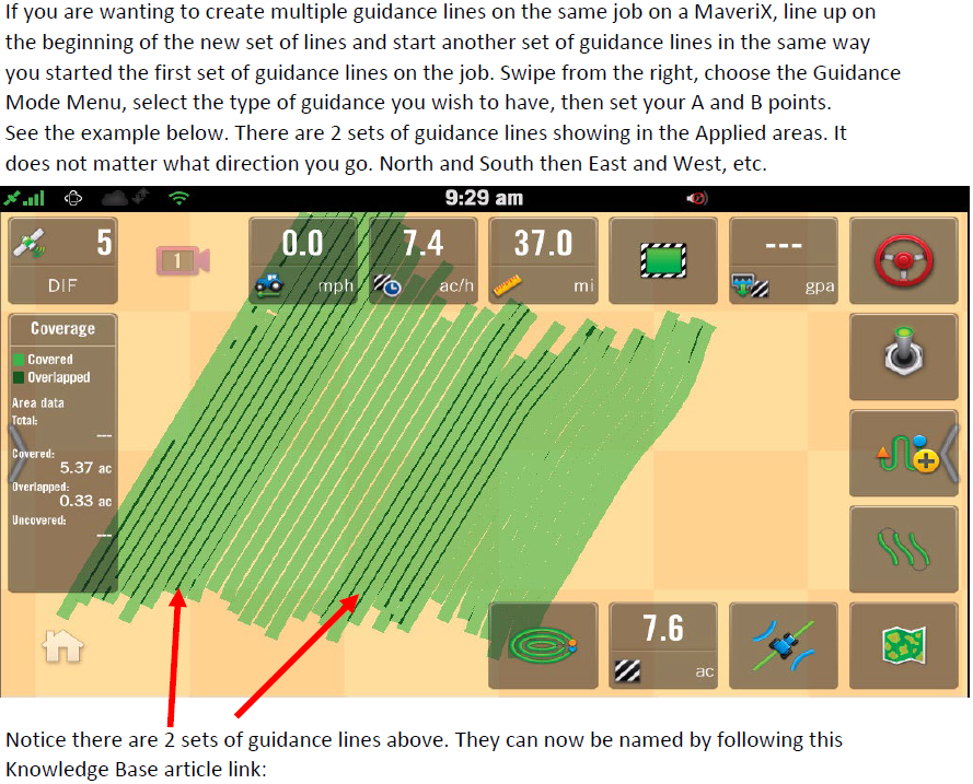 How do I Create Multiple Guidance Lines on the Same Job on a MaveriX? – Outback Guidance