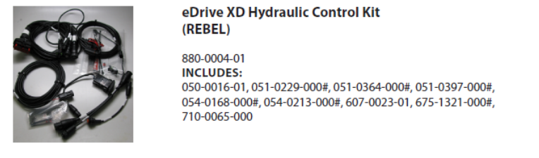880-0004-01 eDrive XD Hydraulic Control Kit (REBEL) – Outback Guidance