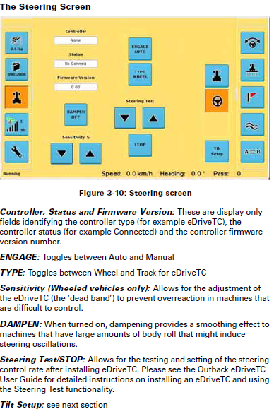 How do I configure my Steering and Vehicle settings on my STS – Outback ...