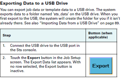 How to export and import data on my STS – Outback Guidance