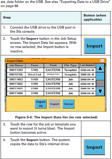 How to export and import data on my STS – Outback Guidance