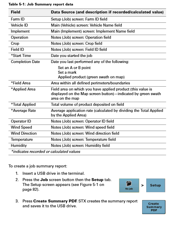 How do I create a Job Summary Report on my STX? – Outback Guidance
