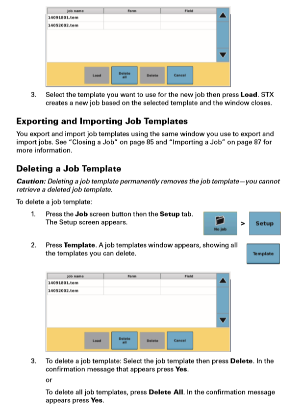 What is a Job Template and how do I use it on my STX? – Outback Guidance