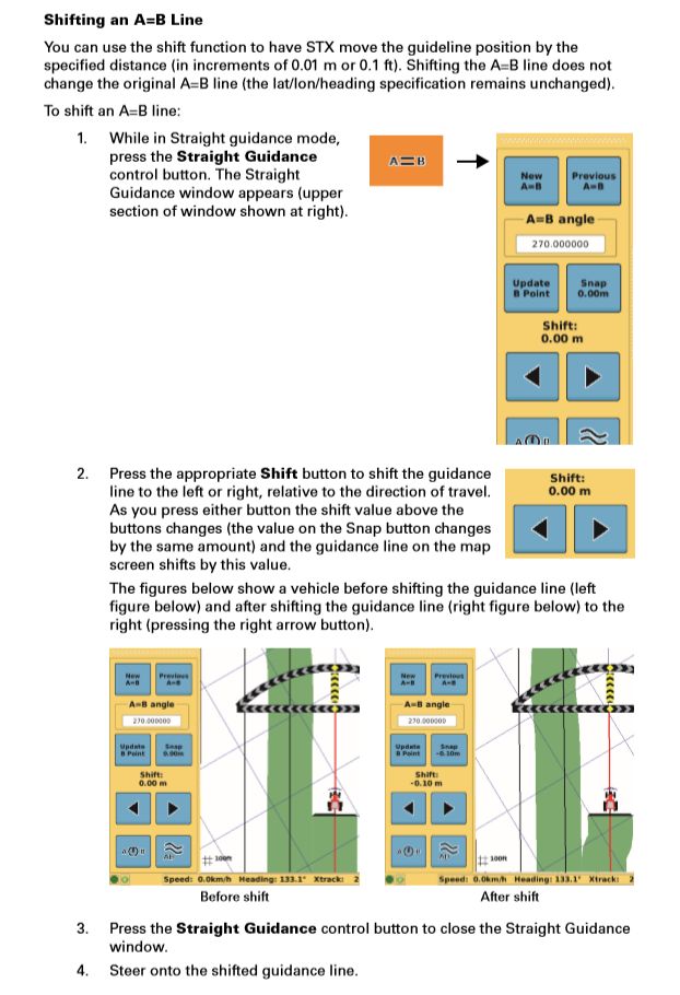 How do I shift the A=B line in the STX? – Outback Guidance
