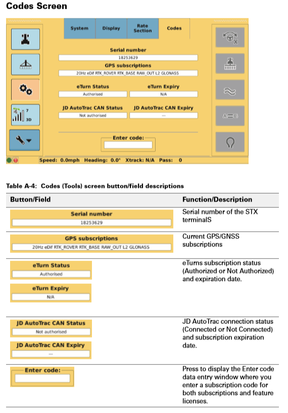What do the tabs in the Tools screen do on the STX? – Outback Guidance