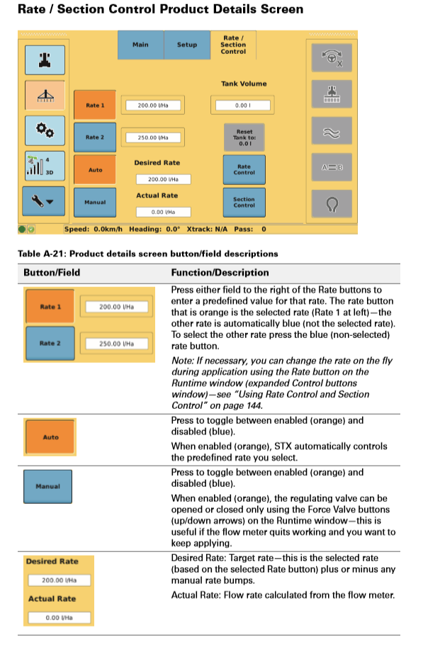 What information does the Implement screen on the STX have? – Outback ...