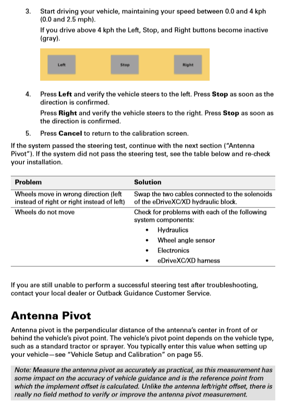 How do I calibrate my eDrive XC/XD on my STX? – Outback Guidance