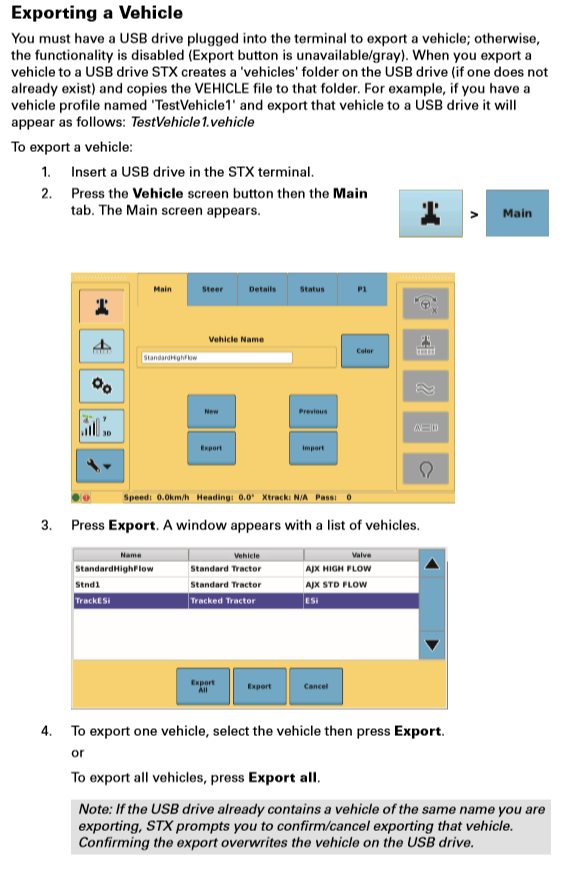 How Do I Export and Import A Vehicle From the STX? (Video) – Outback Guidance
