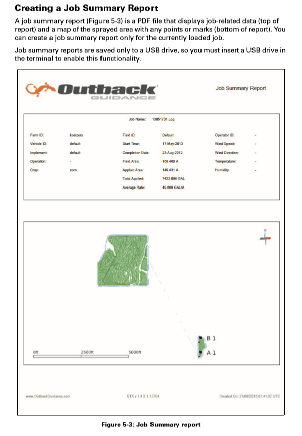How do I create a Job Summary Report on my STX? – Outback Guidance