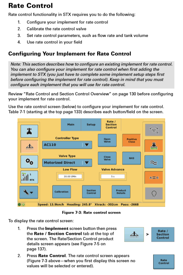 How do I configure the rate control on my STX? – Outback Guidance
