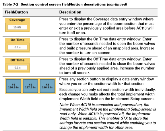 How to configure section control on the STX? – Outback Guidance