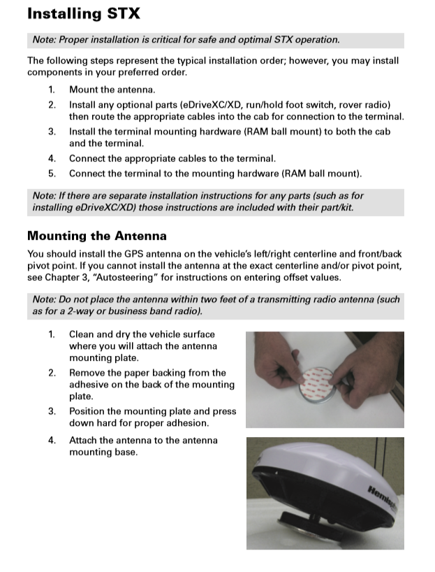 How do I install my STX? (Instructions from Users Guide) – Outback Guidance