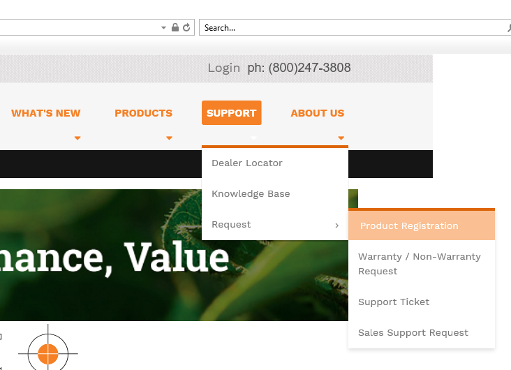 How to use Product Registration – Outback Guidance