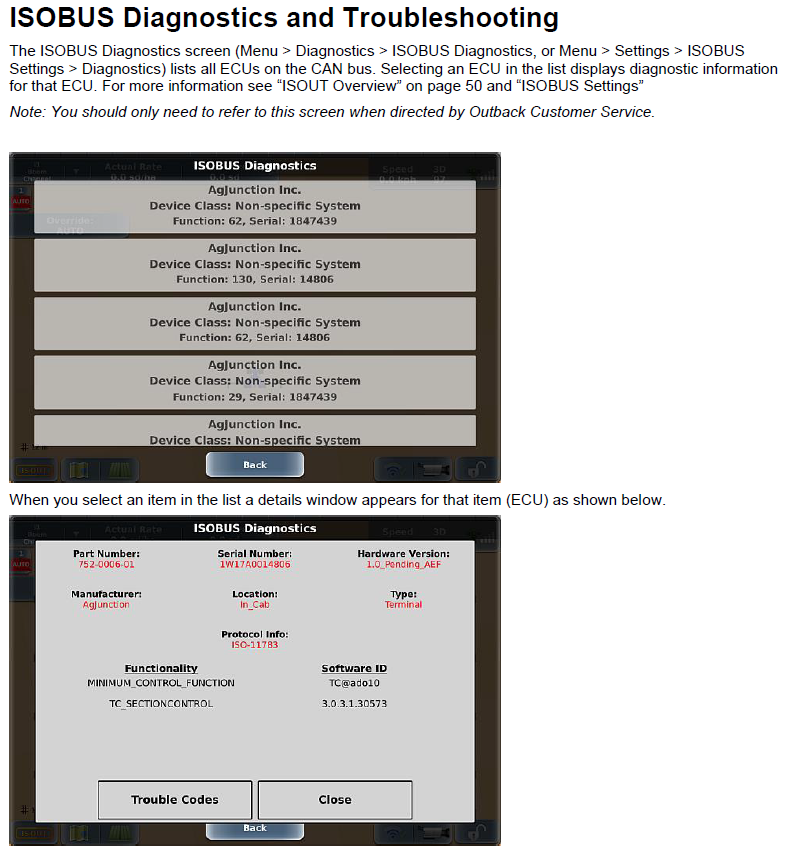 ISOBUS Diagnostics and Troubleshooting – Outback Guidance