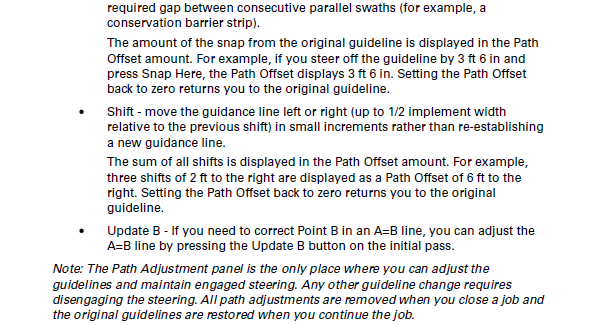 Adjusting a Path on the MAX – Outback Guidance