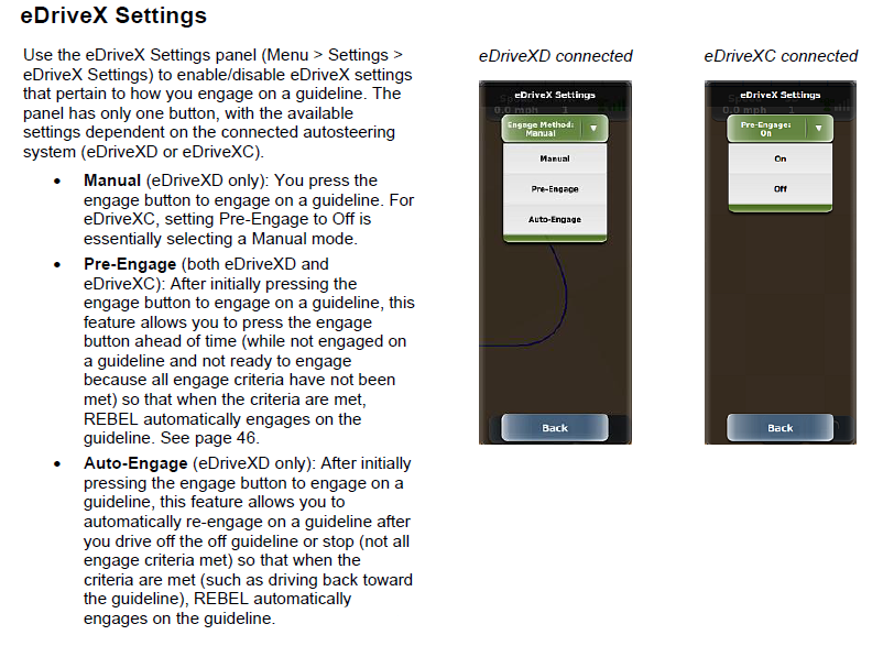 How do I set my eDriveXD/XC Engage preferences on the Rebel? – Outback ...