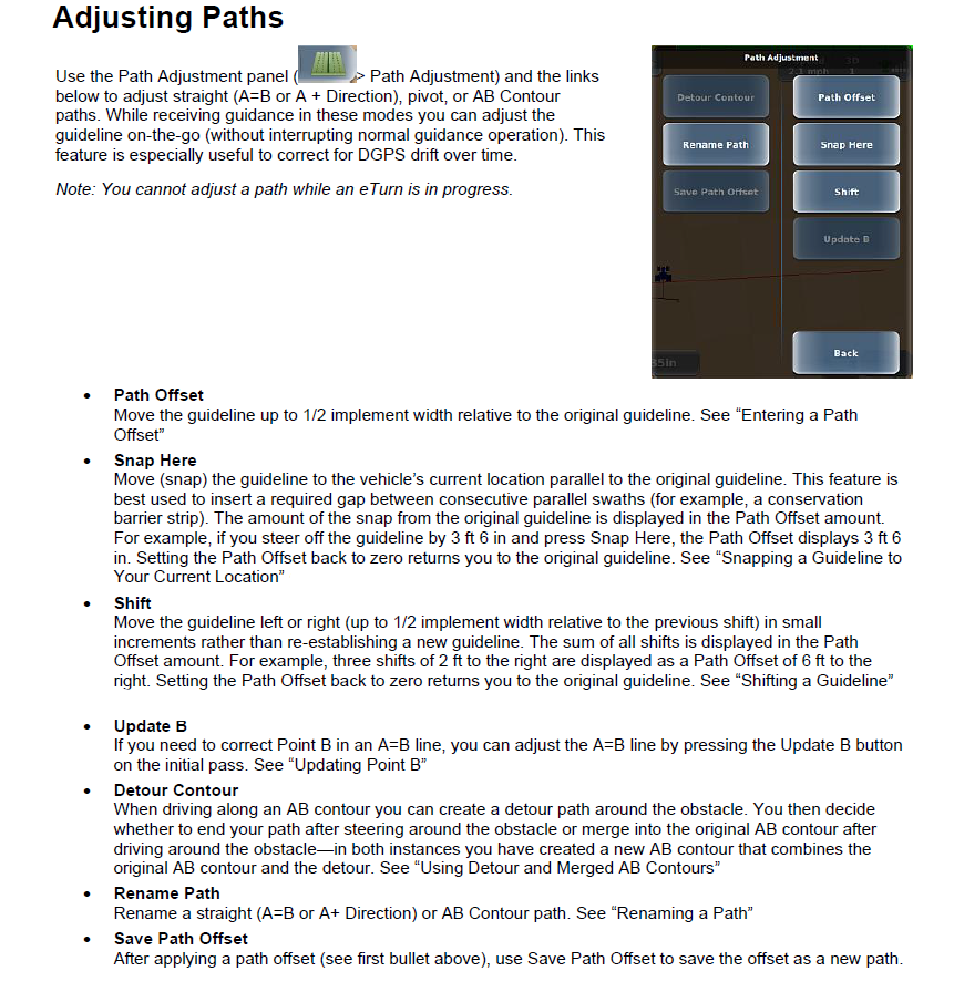 How do I adjust a path on the Rebel? – Outback Guidance