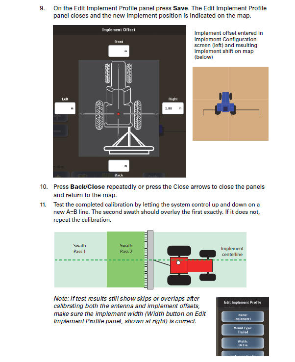 How Do I Set My Implement Offset On The Max Outback Guidance