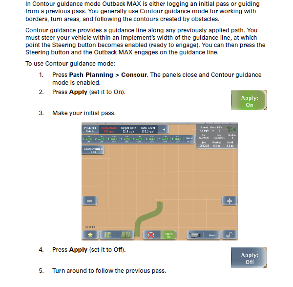 How do I set Contour Paths on the MAX? – Outback Guidance