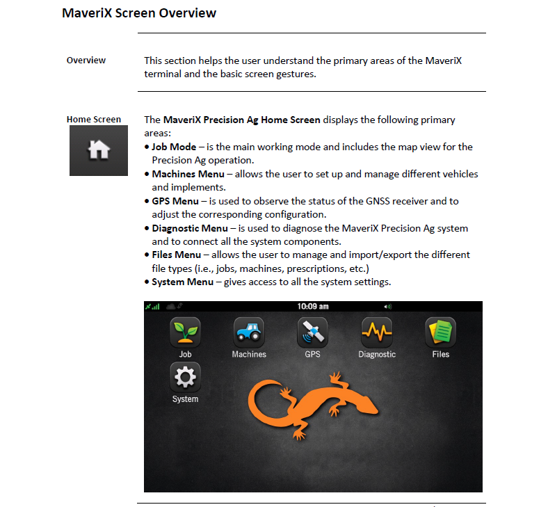 What do the icons on the MaveriX screen mean? – Outback Guidance