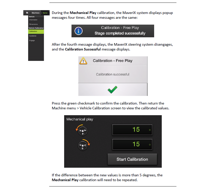 Mechanical Play Calibration – Outback Guidance