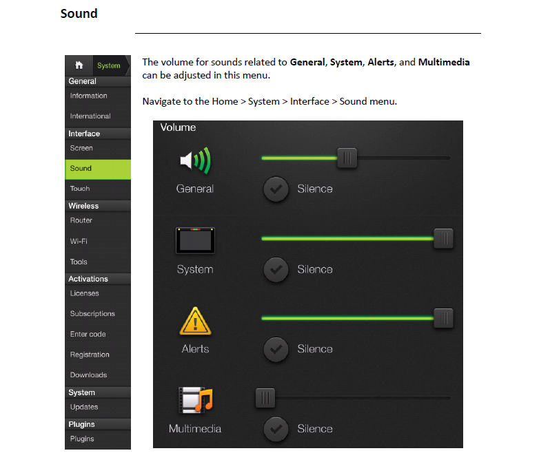 Sounds and Alarms – Outback Guidance