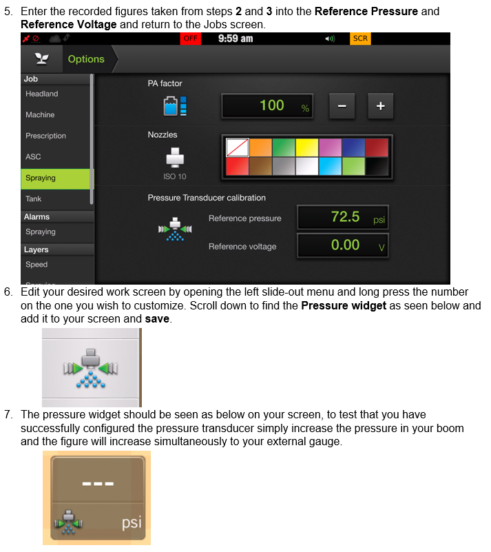 Configuring the Pressure Transducer on MaveriX – Outback Guidance